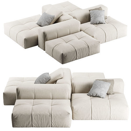 Pixel Sofa by Saba 3D model | CGTrader