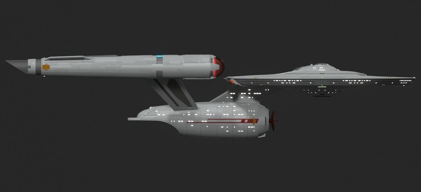 strange new worlds enterprise refit concept 3D model | CGTrader