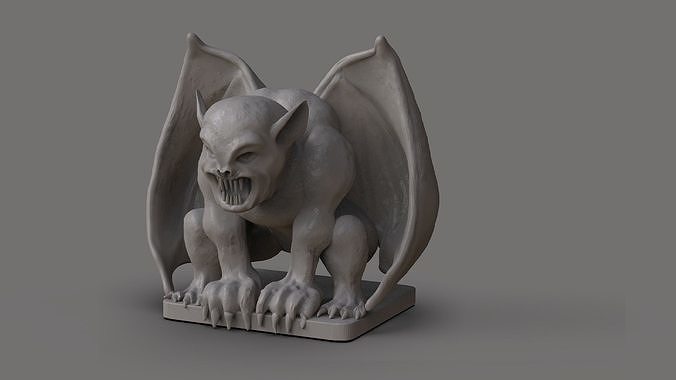Gargoyle Statue 3D model 3D printable | CGTrader
