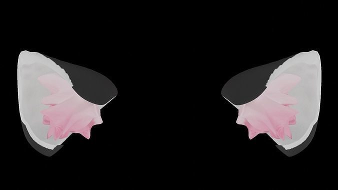 Animated Cat Ears 3D model animated rigged | CGTrader