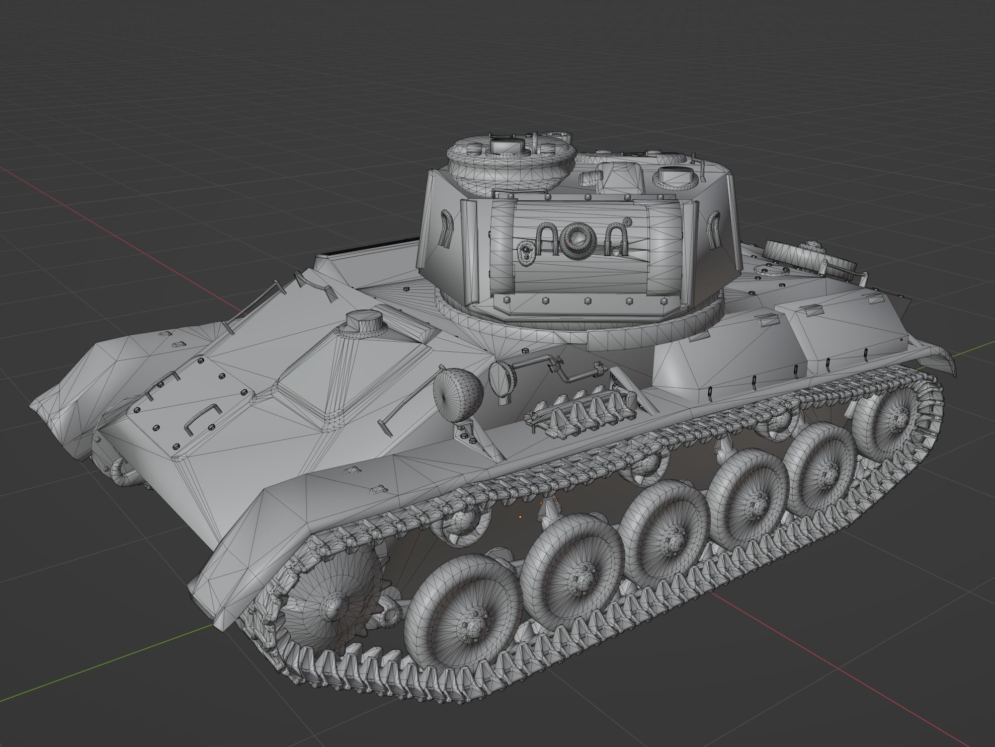 3D model T80 light tank VR / AR / low-poly | CGTrader