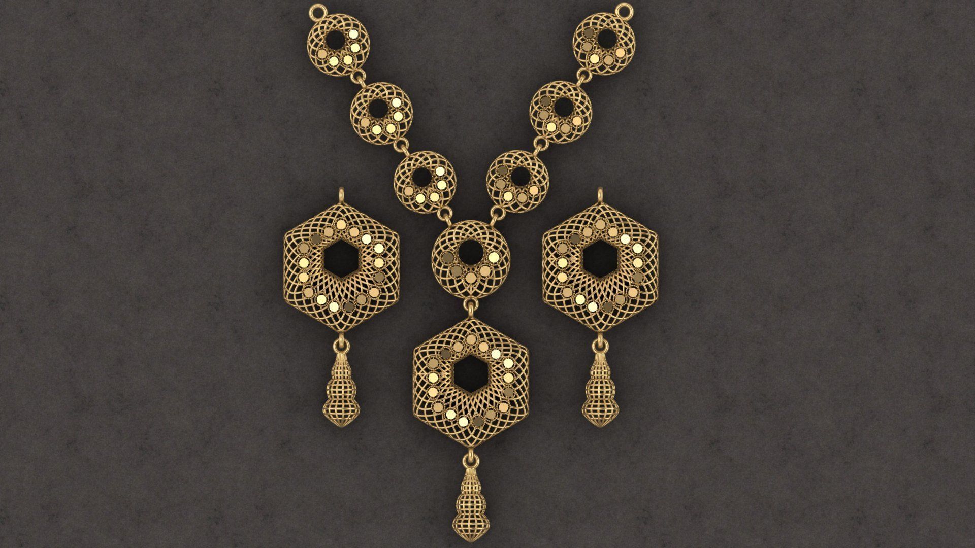 A UNIQUE PRINTABLE GOLD LOCKET SET DESIGN 3D model 3D printable | CGTrader