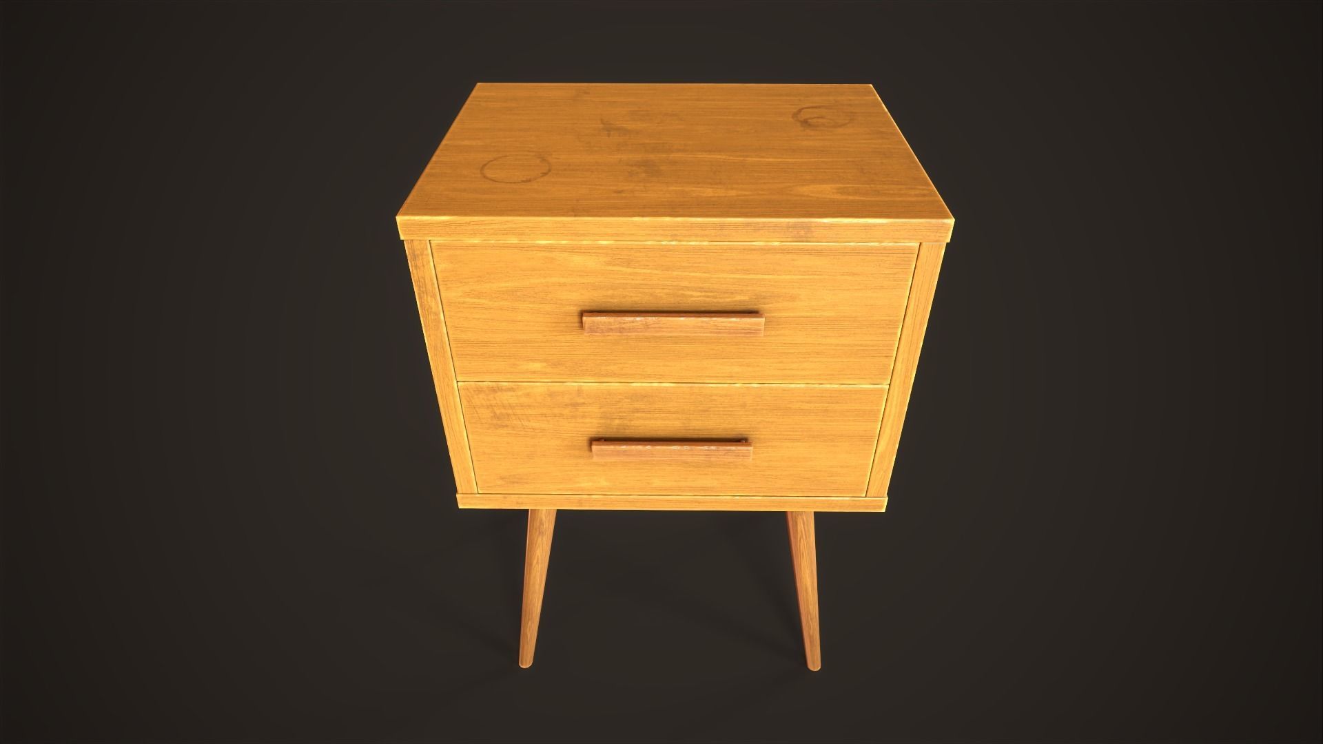 3D model Three retro nightstands VR / AR / low-poly | CGTrader