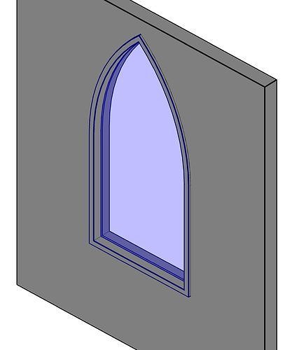 Pointed Window 3D model | CGTrader