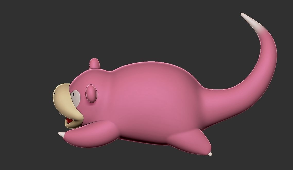Pokemon slowpoke 3D model 3D printable | CGTrader