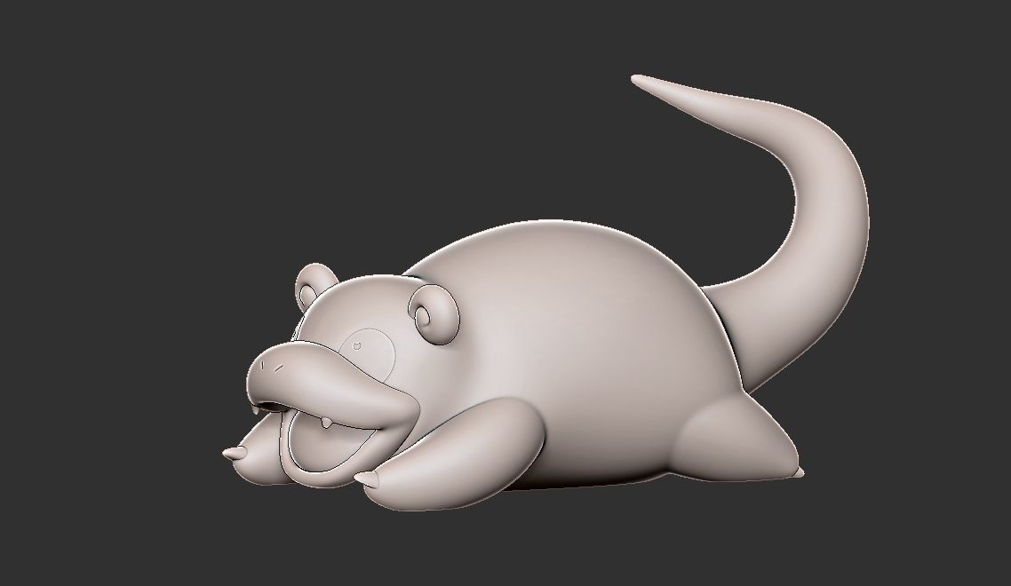 Pokemon slowpoke 3D model 3D printable | CGTrader