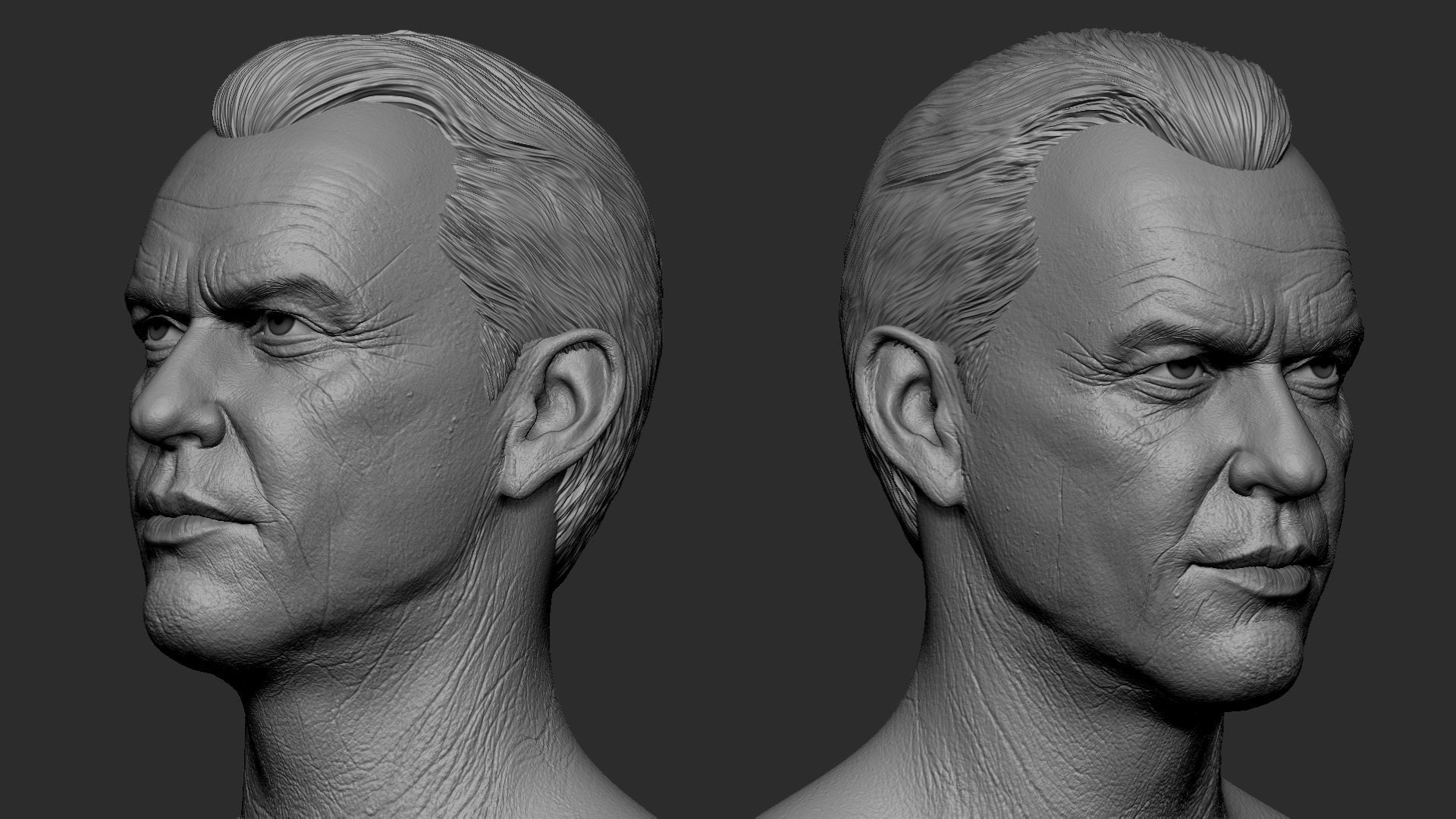 Bruce Wayne - Michael Keaton - The Flash head 3D model 3D printable ...