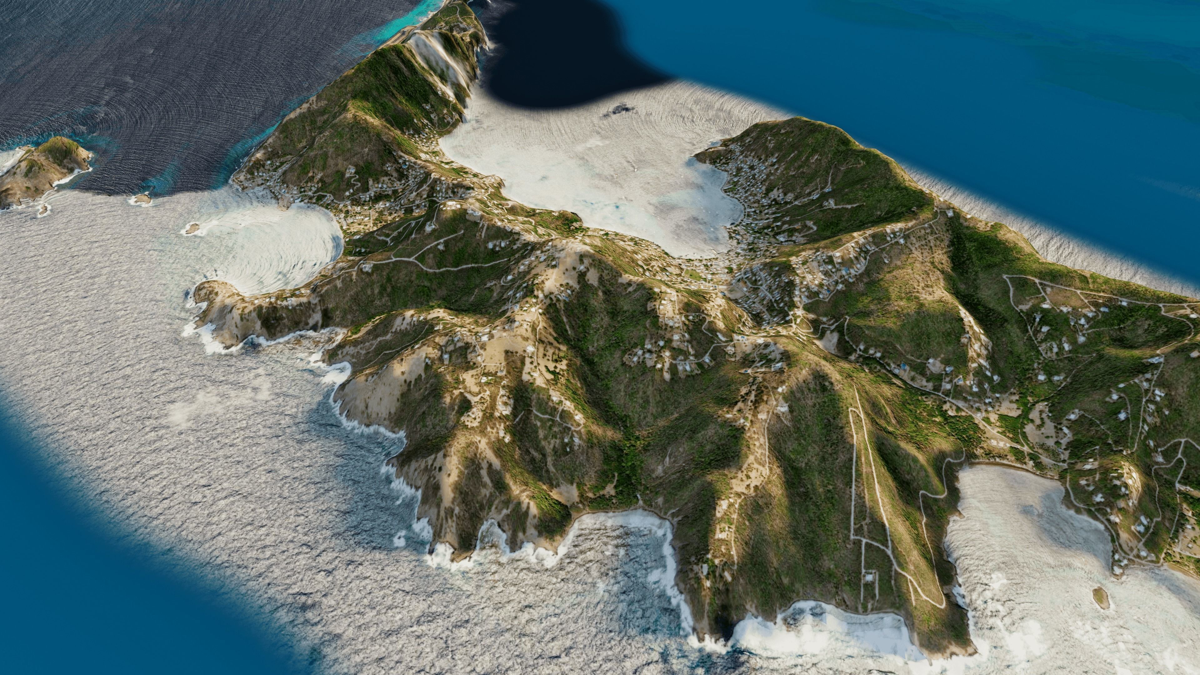 Bequia island full 3d model terrain 3D model | CGTrader