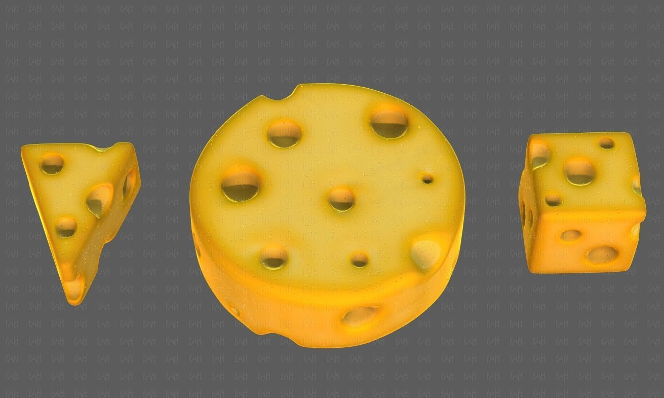 3D model Cheese V01 VR / AR / low-poly | CGTrader