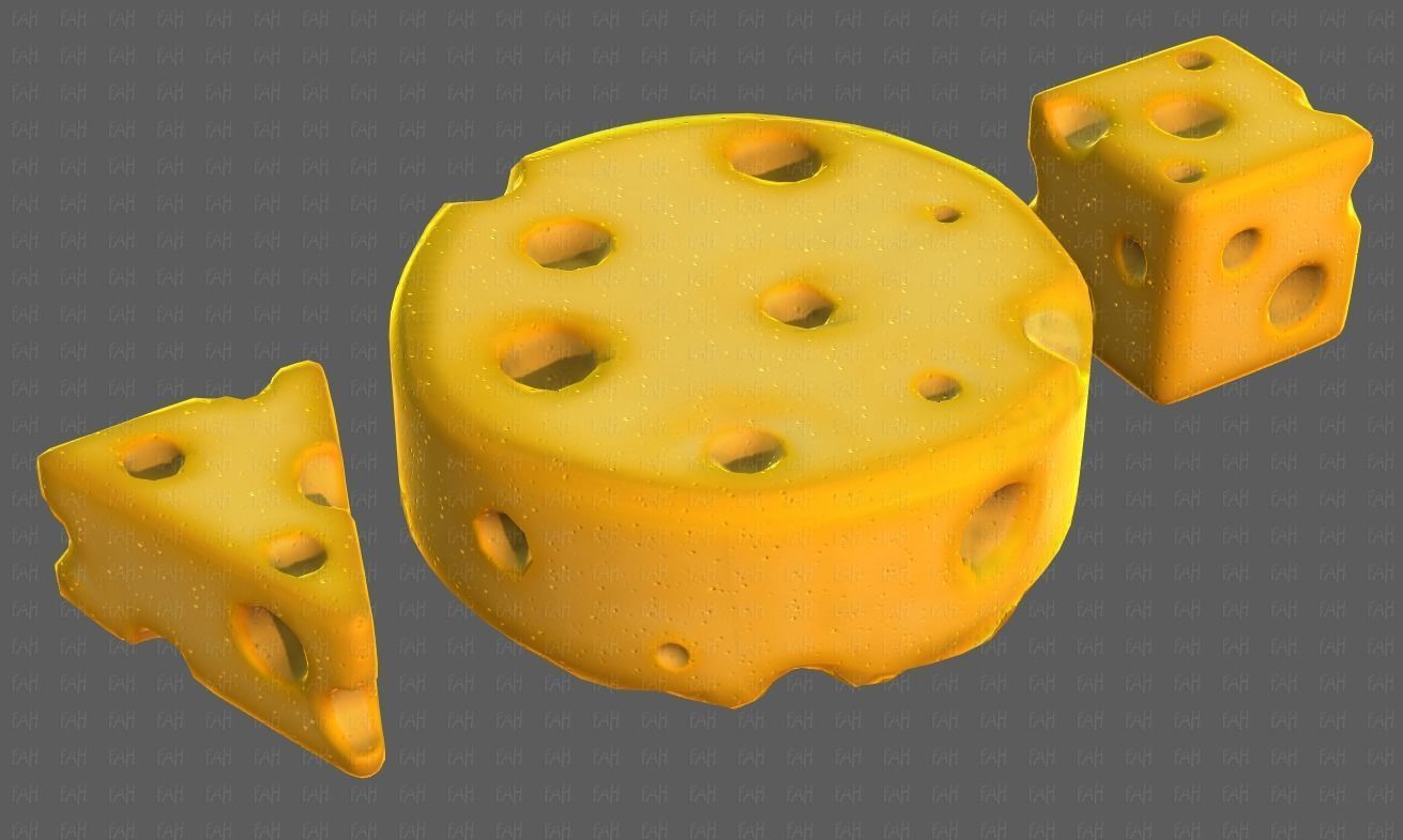 3D model Cheese V01 VR / AR / low-poly | CGTrader