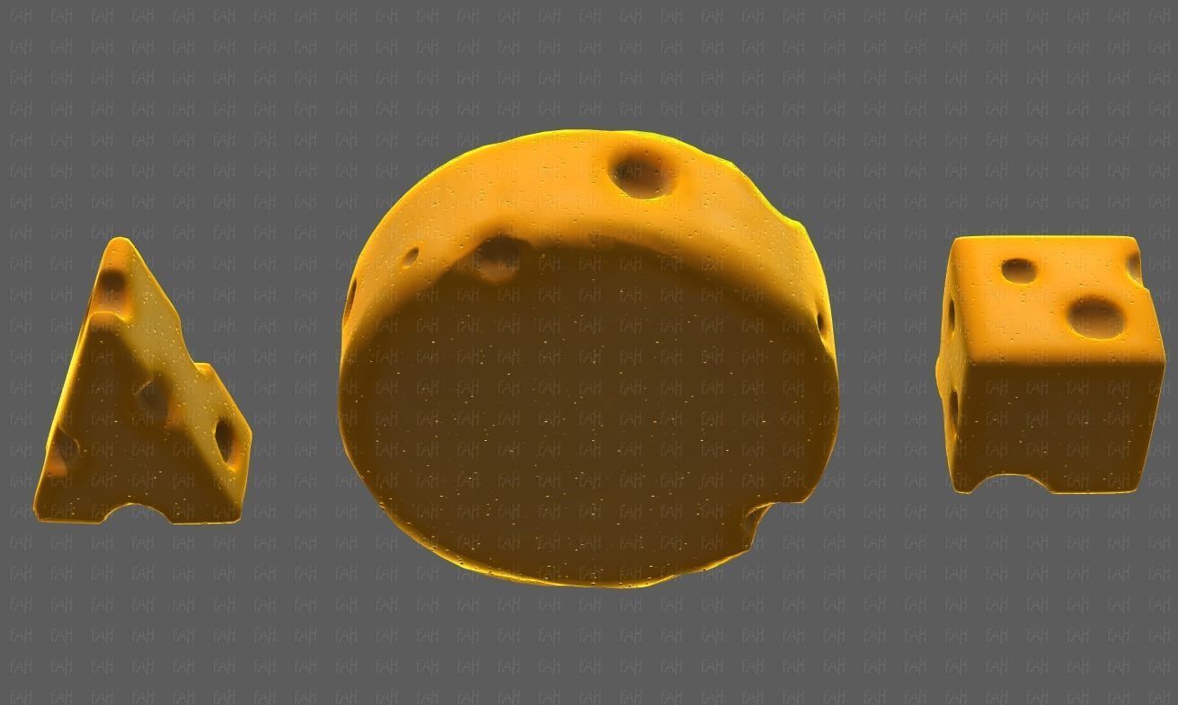 3D model Cheese V01 VR / AR / low-poly | CGTrader