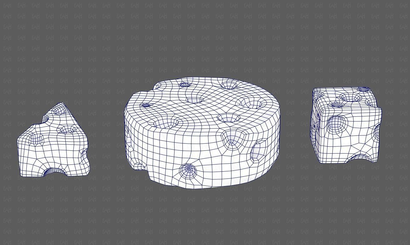 3D model Cheese V01 VR / AR / low-poly | CGTrader