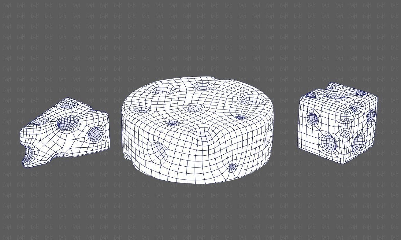 3D model Cheese V01 VR / AR / low-poly | CGTrader