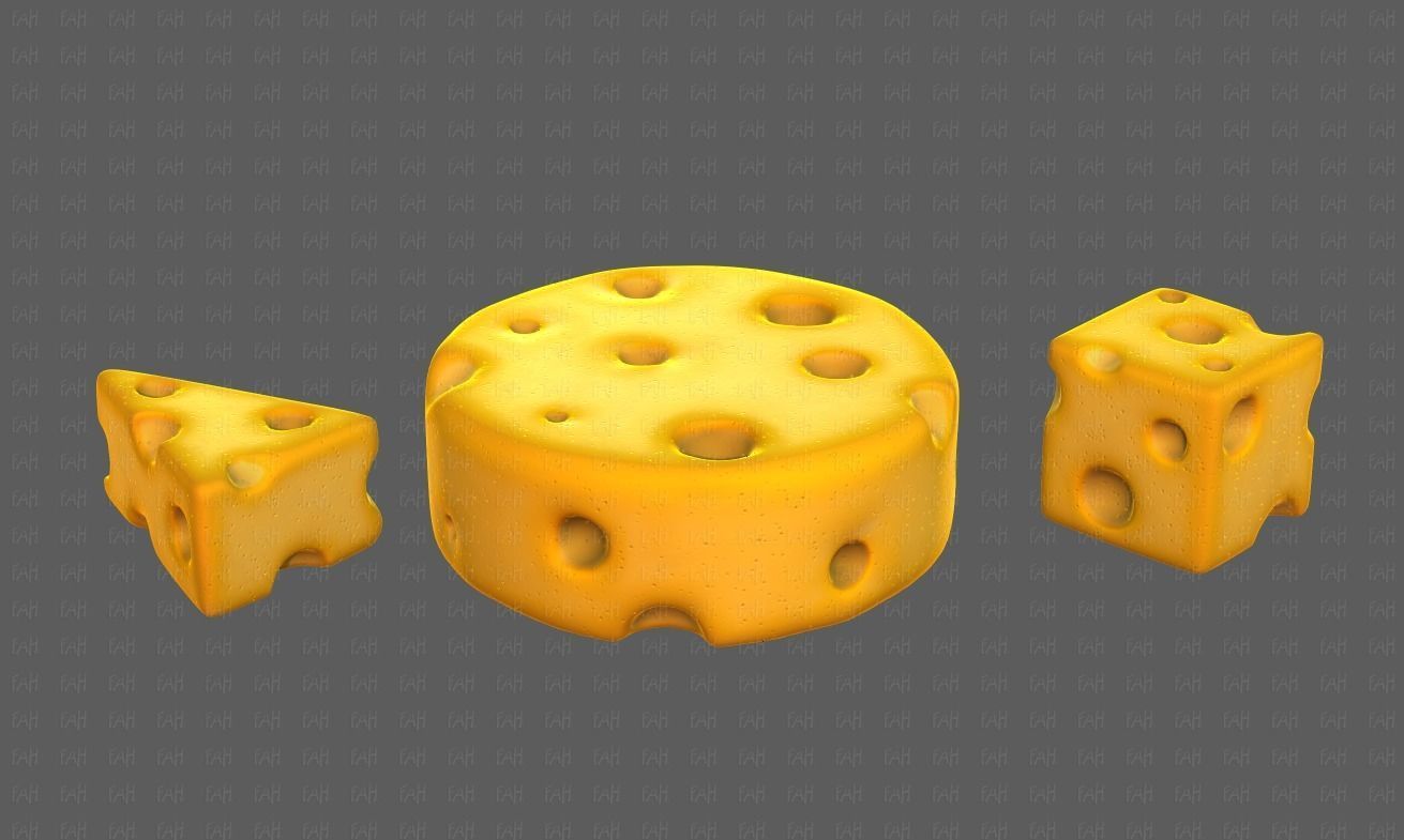 3D model Cheese V01 VR / AR / low-poly | CGTrader