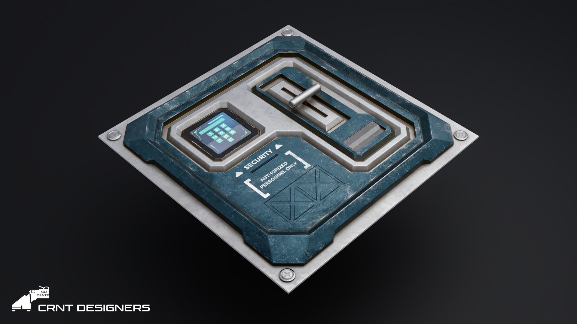 3D model Sci-Fi Security Panel 3D Model VR / AR / low-poly | CGTrader