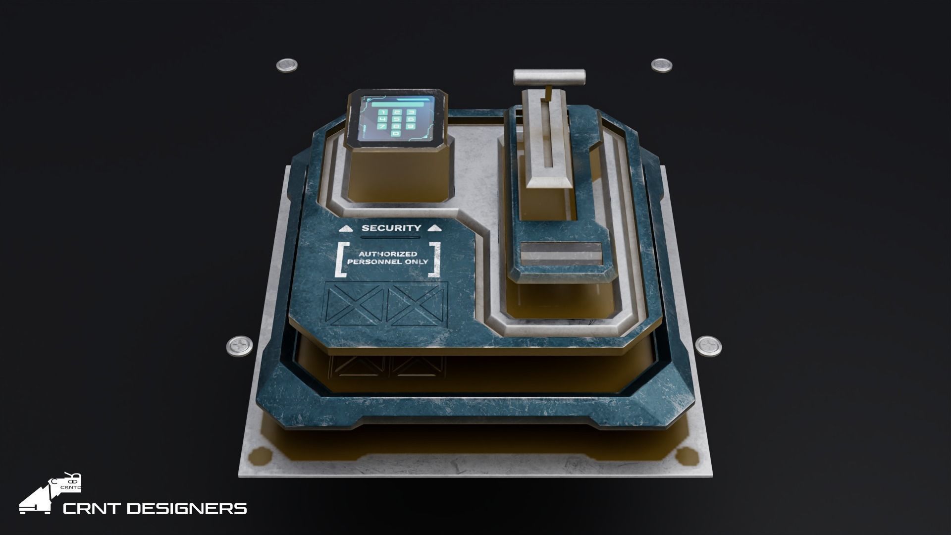 3D model Sci-Fi Security Panel 3D Model VR / AR / low-poly | CGTrader