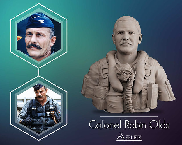 Colonel Robin Olds 3D model 3D printable | CGTrader