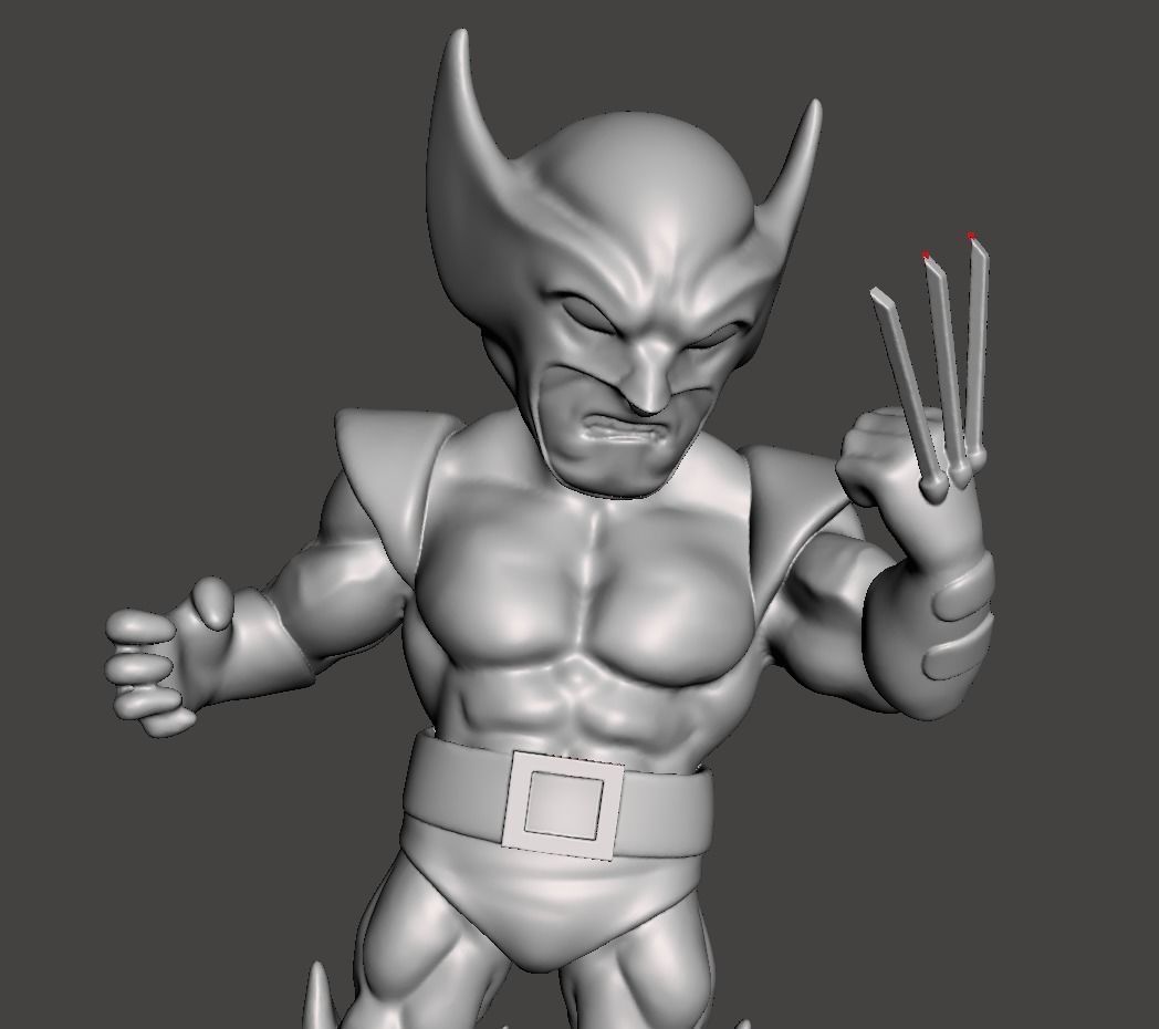 wolverine chibi 3d model for 3d printing 3D model 3D printable | CGTrader