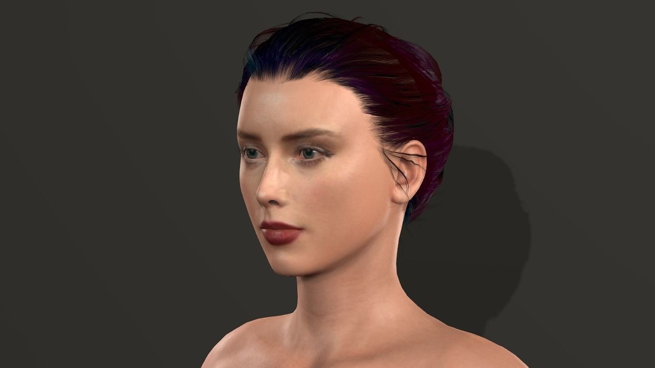 3D model Realistic Female Amber Heard VR / AR / low-poly | CGTrader
