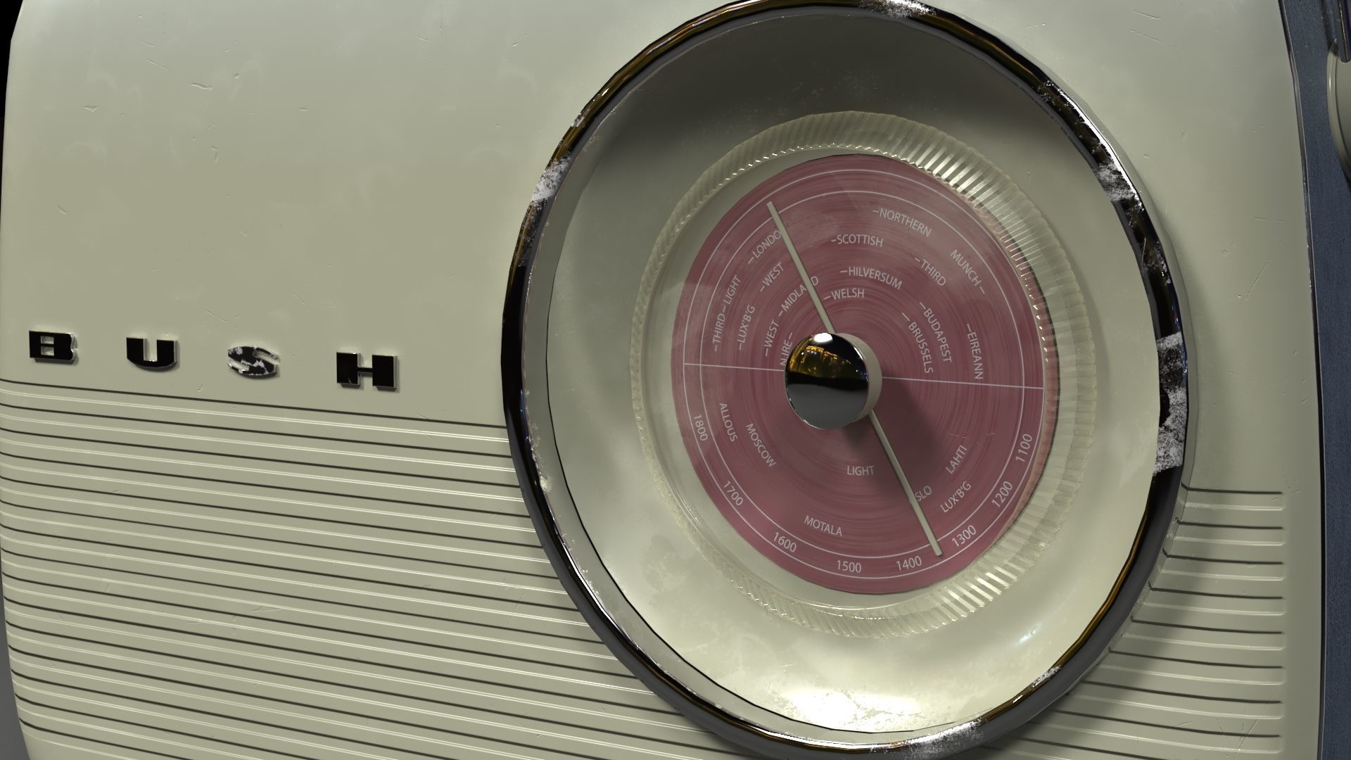 3D model Vintage Bush Radio VR / AR / low-poly | CGTrader