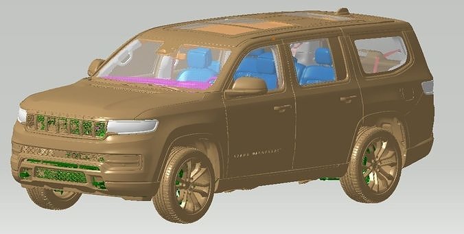 Jeep Grand Wagoneer Series III 4X4 2022 Vehicle 3d scan model 3D model ...
