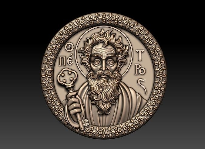 Saint Peter the Apostle 2 3D model 3D printable | CGTrader