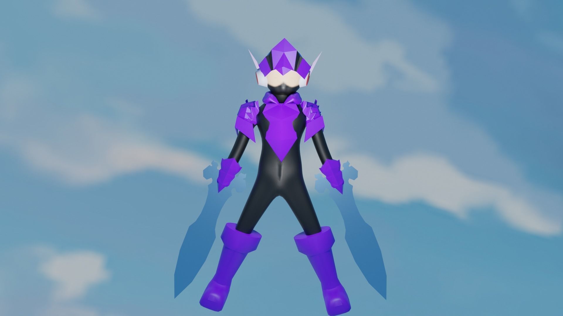 3D model megaman with ceruledge comination VR / AR / low-poly | CGTrader