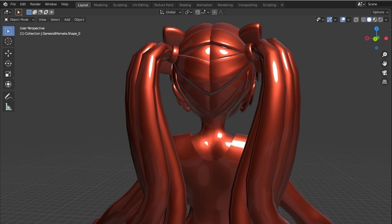 Doll Base Mesh 3D model | CGTrader