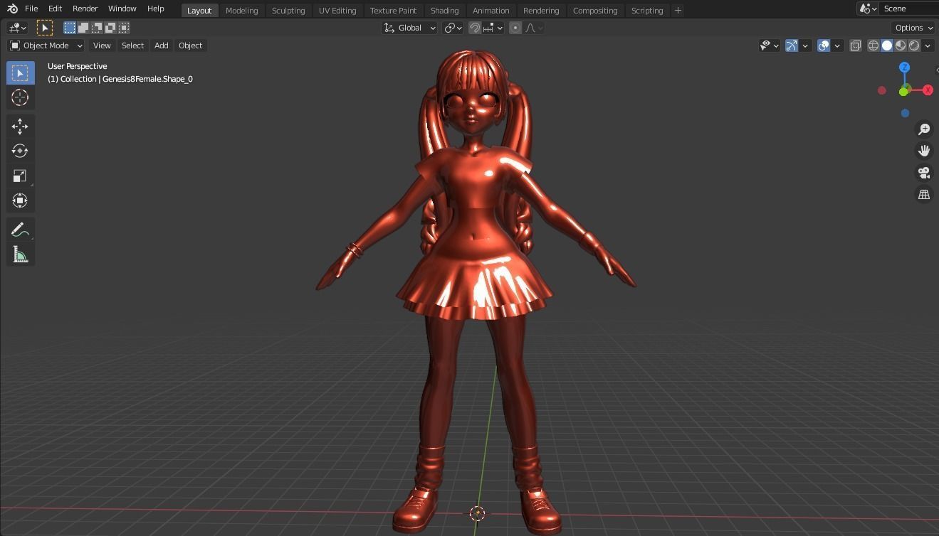 Doll Base Mesh 3D model | CGTrader