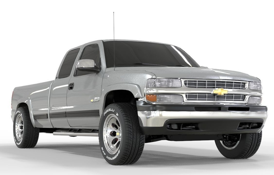 CHEVROLET CHEYENNE 2500 2001 EXTENDED CAB 3D model | CGTrader