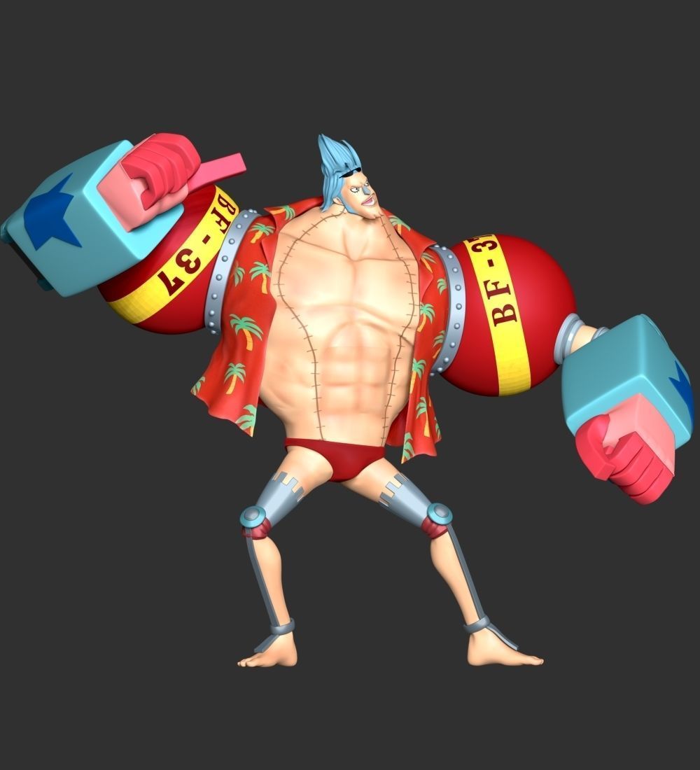 One Piece - Franky 3D model 3D printable | CGTrader