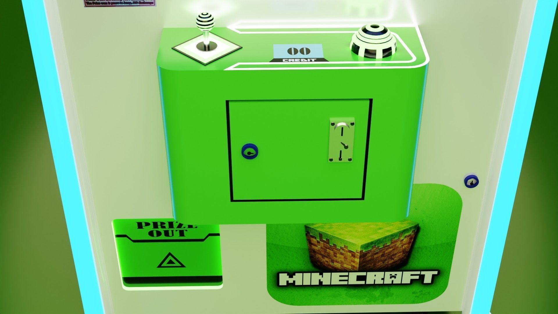 3D model Minecraft Claw Machine VR / AR / low-poly | CGTrader