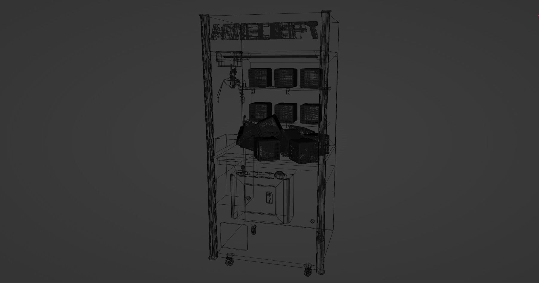 3D model Minecraft Claw Machine VR / AR / low-poly | CGTrader