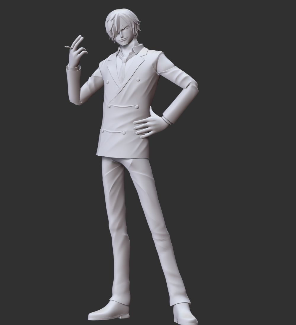 One Piece - Sanji 3D model 3D printable | CGTrader