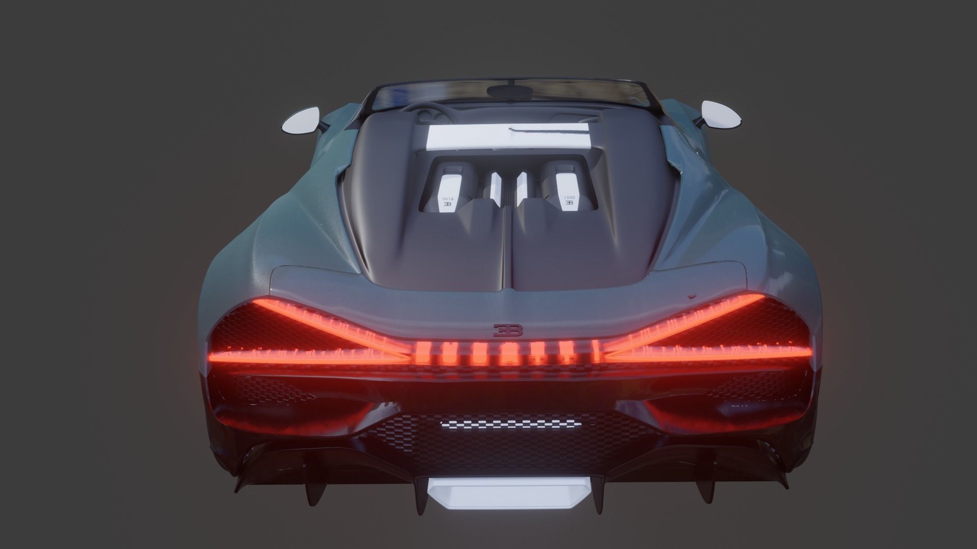 bugatti mistral dark blue 3D model | CGTrader