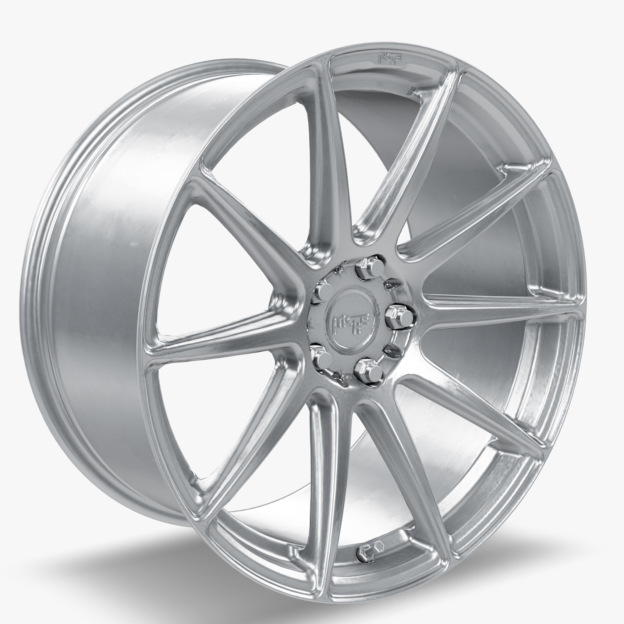 Niche Essen Wheel Offset Silver With Machined Face 3D model | CGTrader