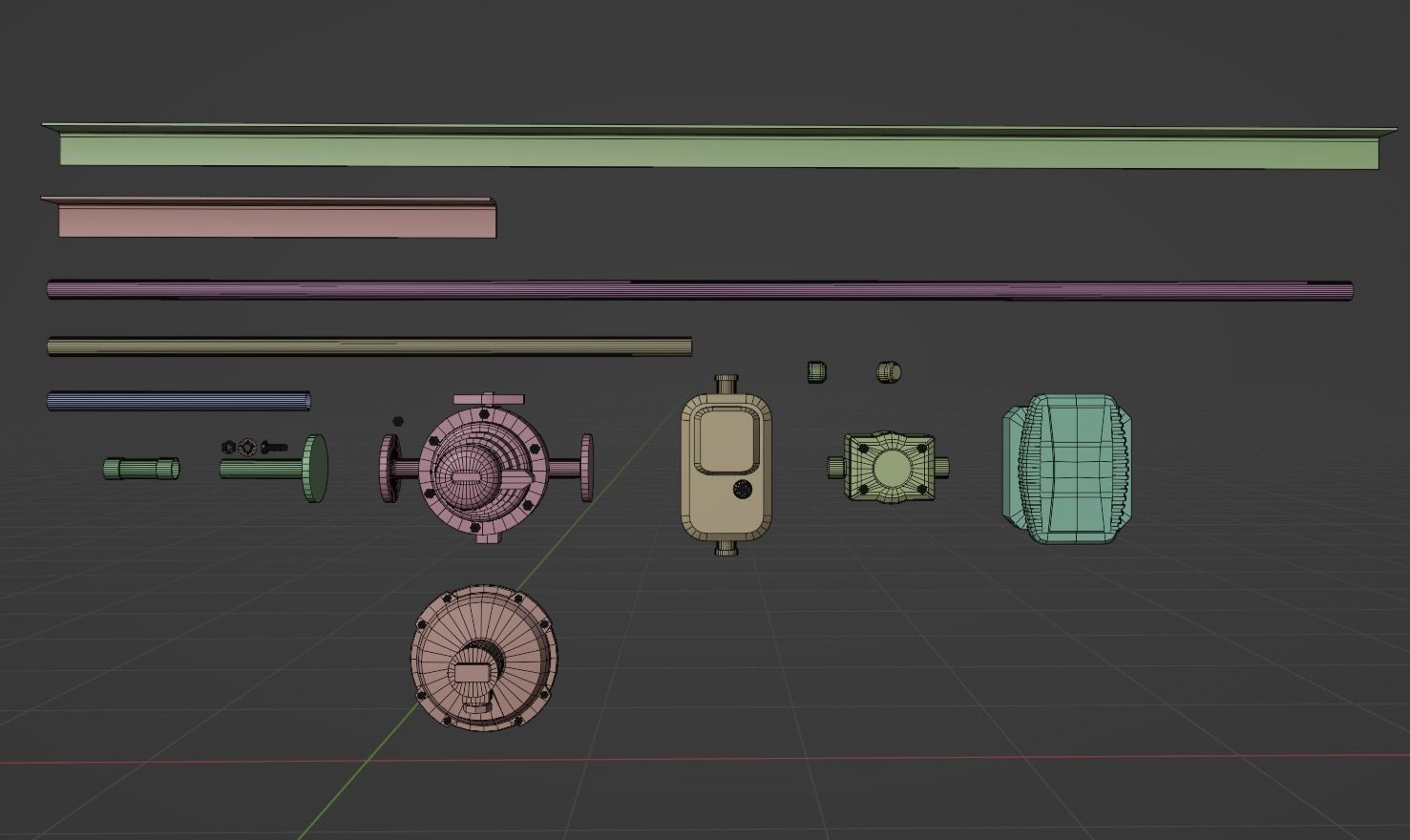 3D model Gas unit kitbash set with 4K texture VR / AR / low-poly | CGTrader