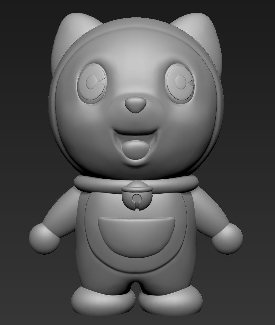 Doraemon and Dorami 3D model 3D printable | CGTrader