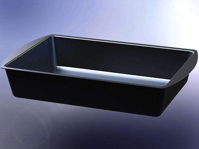 Cooking Mould Rectangle 25X38CM 3D model | CGTrader