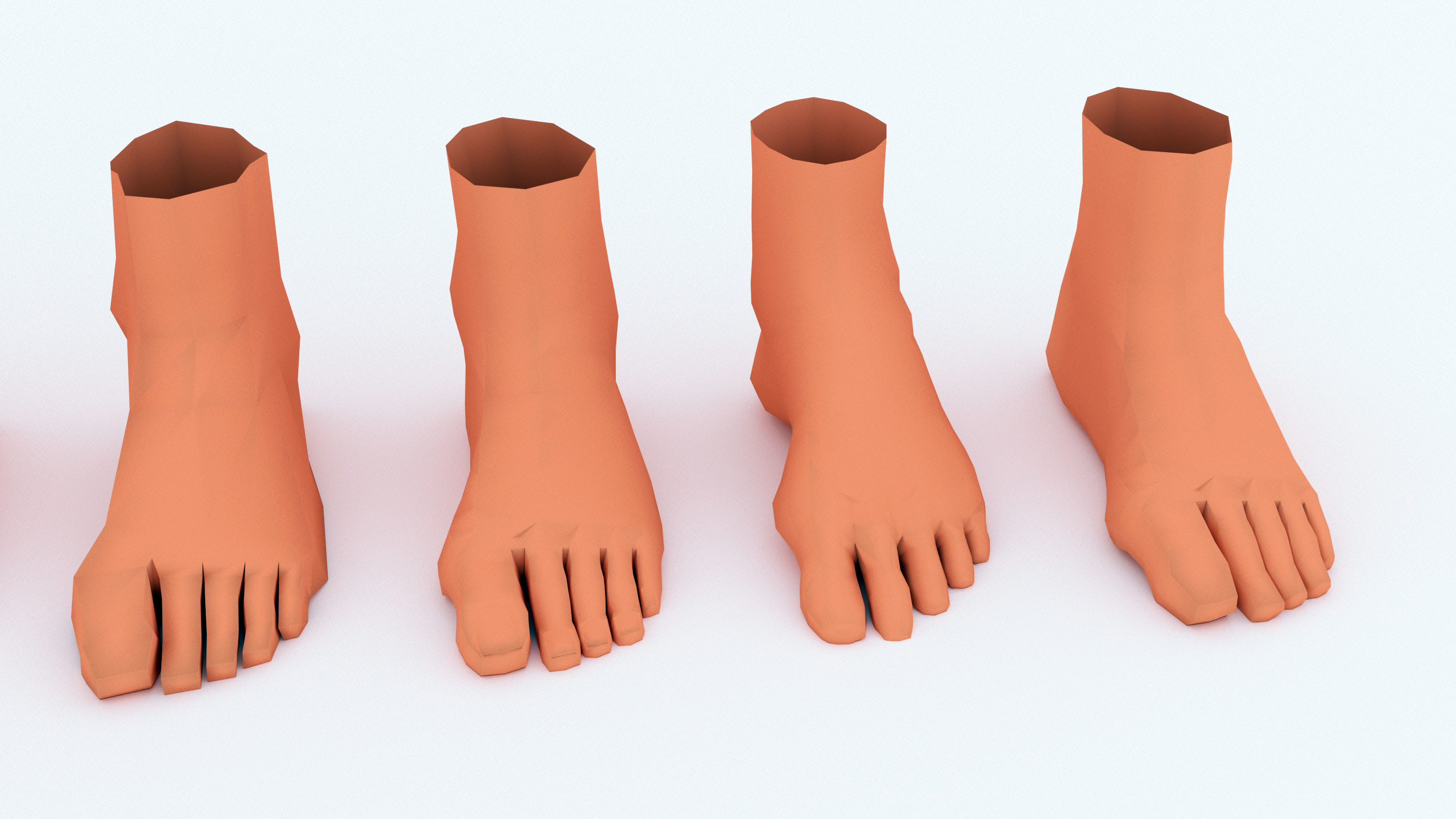 3D model Base Meshes for hand and feet VR / AR / low-poly | CGTrader