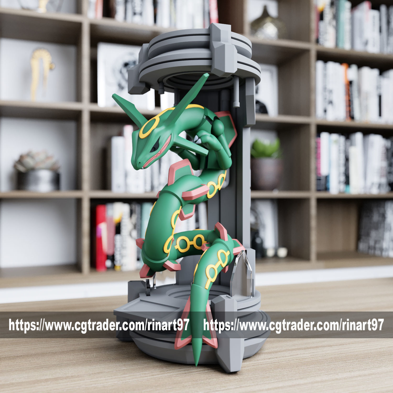 Rayquaza in the lab from Pokemon 3D model 3D printable | CGTrader