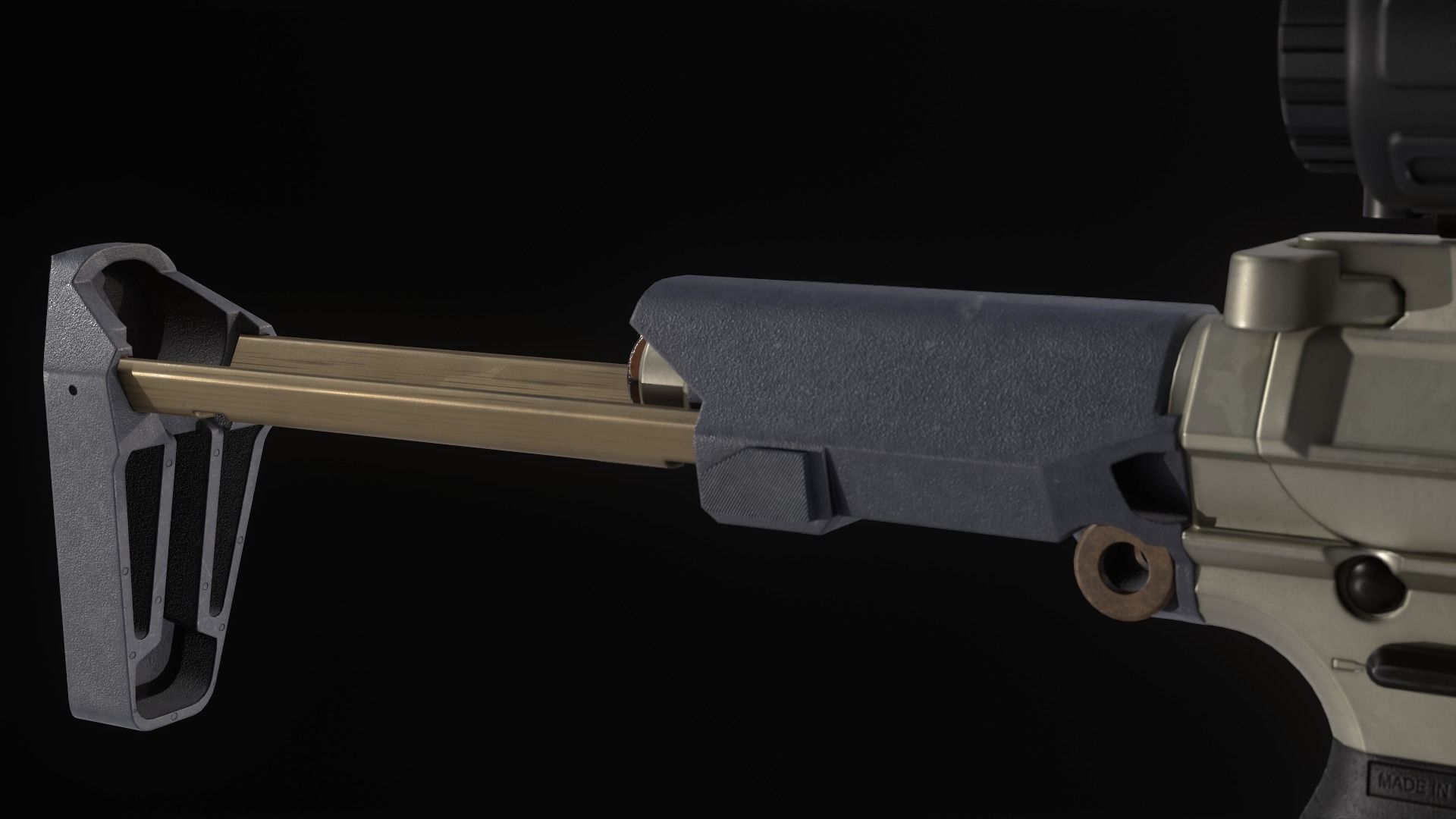 3D model AAC Honey Badger Assault Rifle VR / AR / low-poly | CGTrader