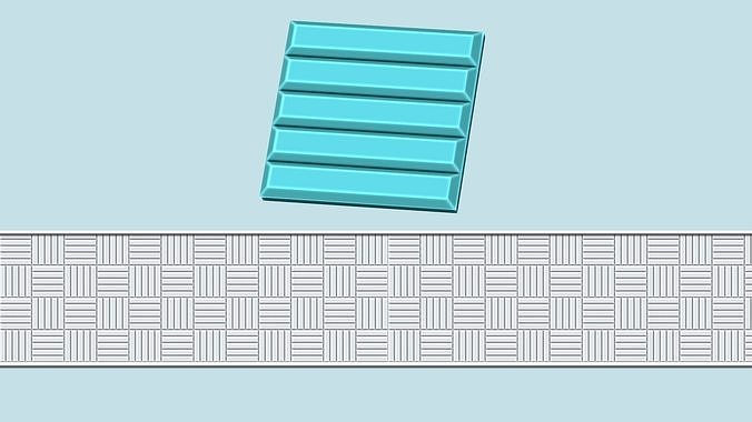 Wall Panel A05 Stripes - Interior Design Decoration 3D model 3D ...