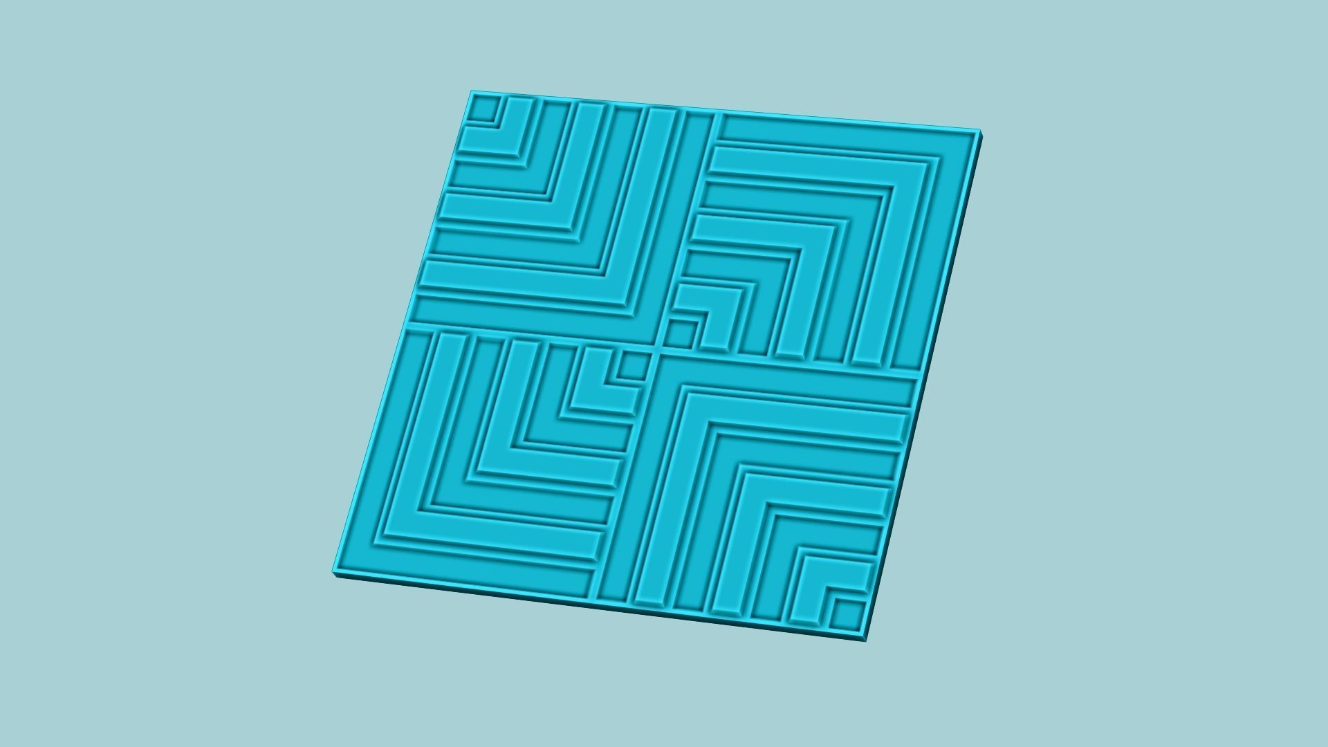 Wall Panel A10 Squares - Interior Design Decoration 3D model 3D ...