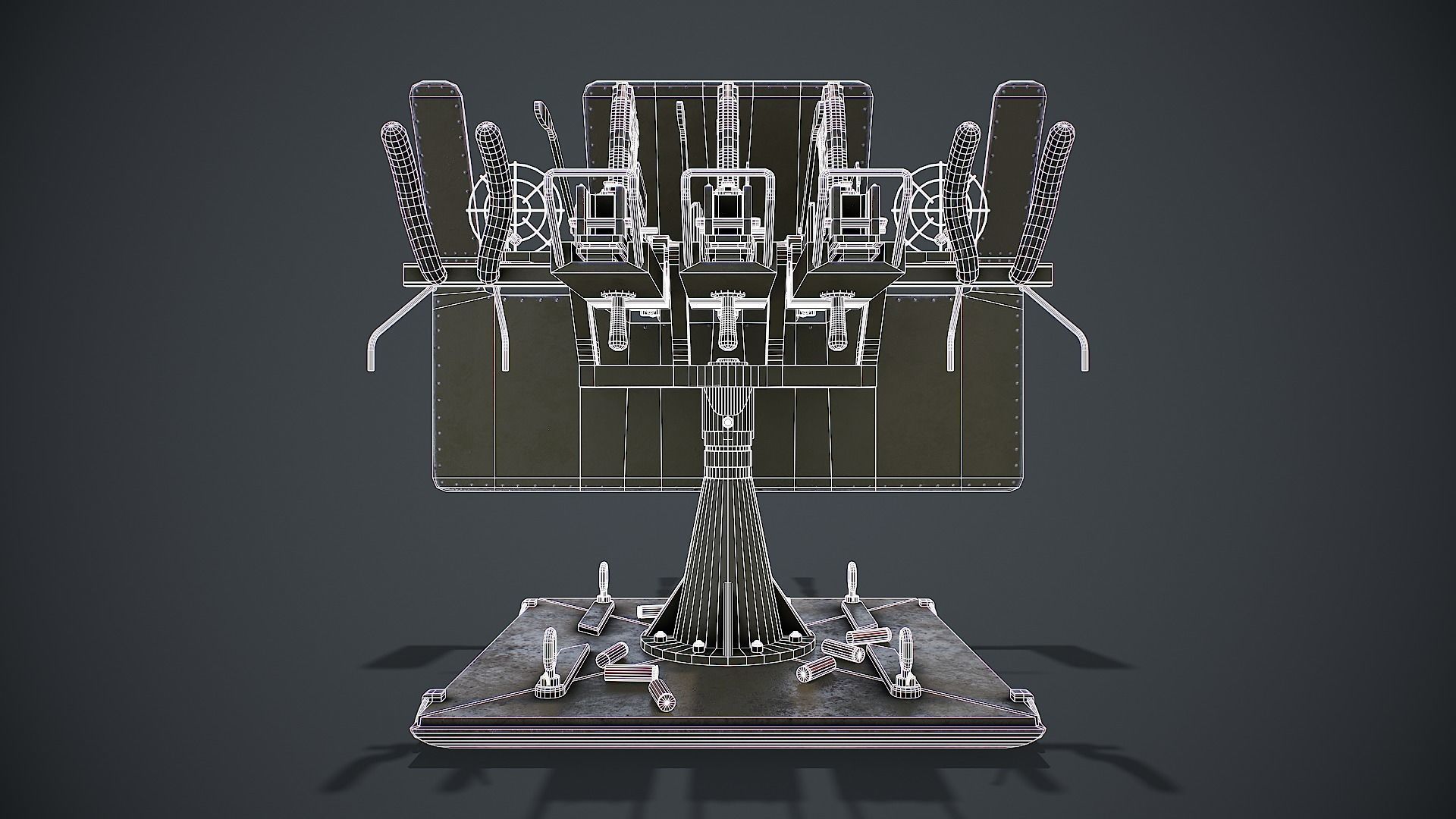 3D model Machine Gun Turret 3D model VR / AR / low-poly | CGTrader