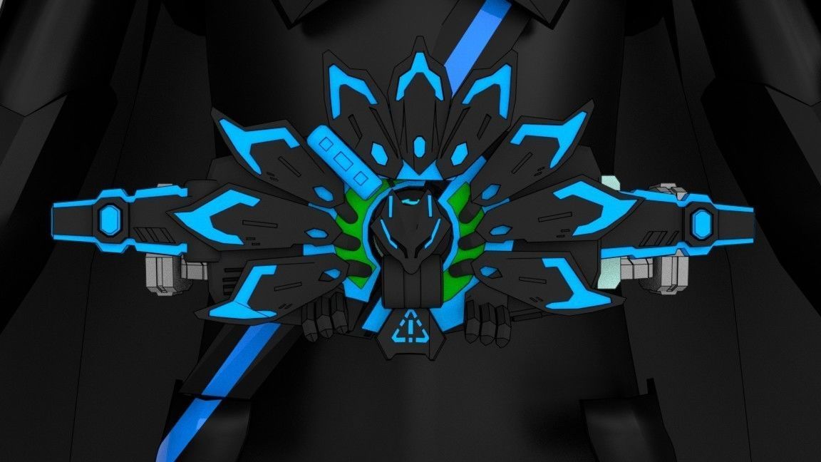 Kamen Rider Cross Geats 3D model rigged | CGTrader