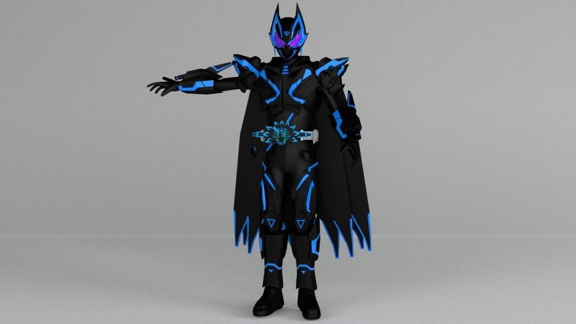 Kamen Rider Cross Geats 3D model rigged | CGTrader