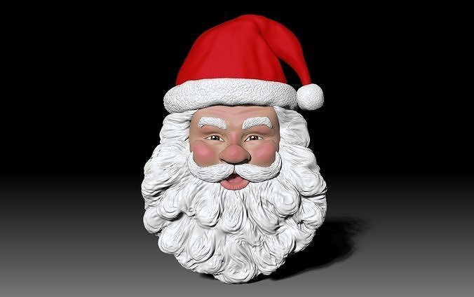 Life Size Santa Head