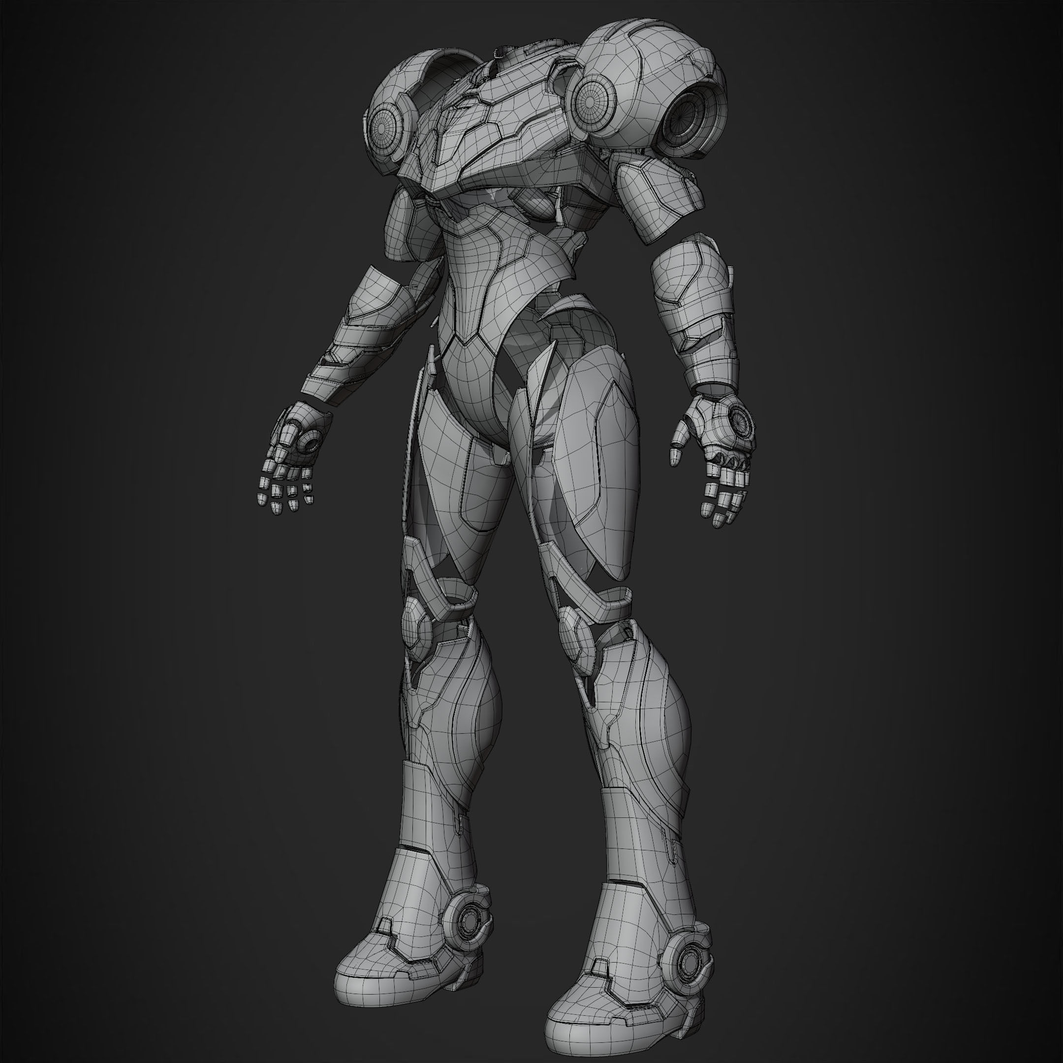 Metroid Samus Aran Power Suit for Cosplay 3D model 3D printable | CGTrader