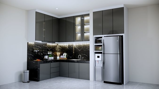 3D model Luxury Modern Minimalis Furniture Design Interior Room VR / AR ...